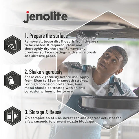 Peinture en aérosol anticorrosion sous-couche bitume | JÉNOLITE ...