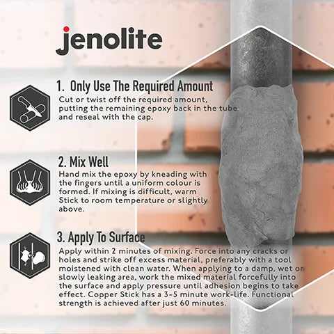 Bâtons de réparation de mastic époxy | JÉNOLITE – Jenolite.FR